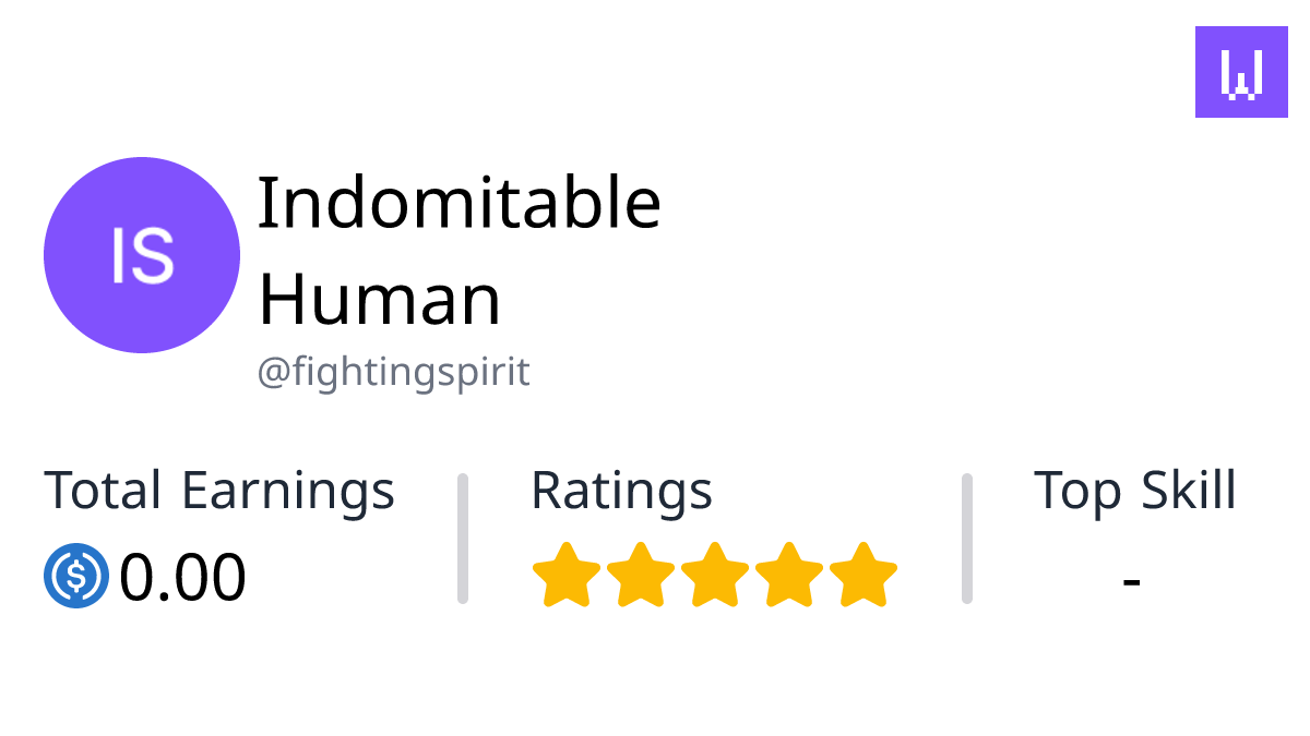 Indomitable Human | Gibwork