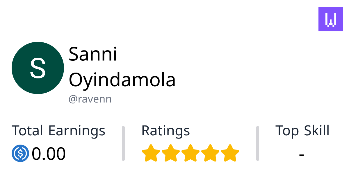 Sanni Oyindamola | Gibwork