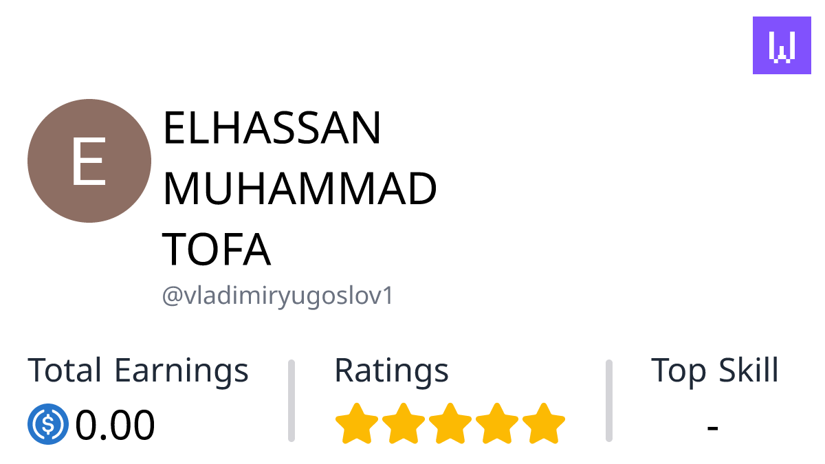 ELHASSAN MUHAMMAD TOFA | Gibwork